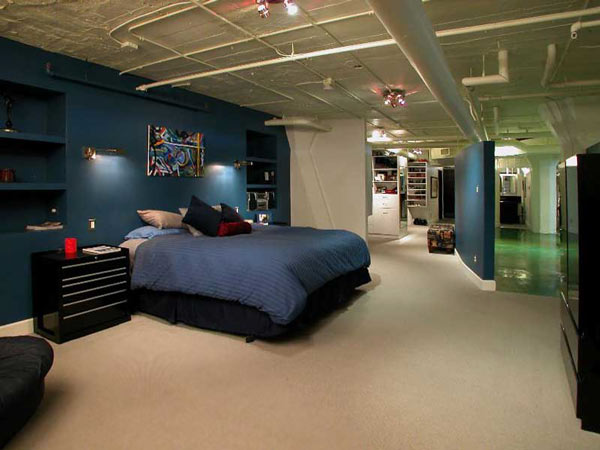 Solutions. A dramatic transformation allows for lofty living in a basement